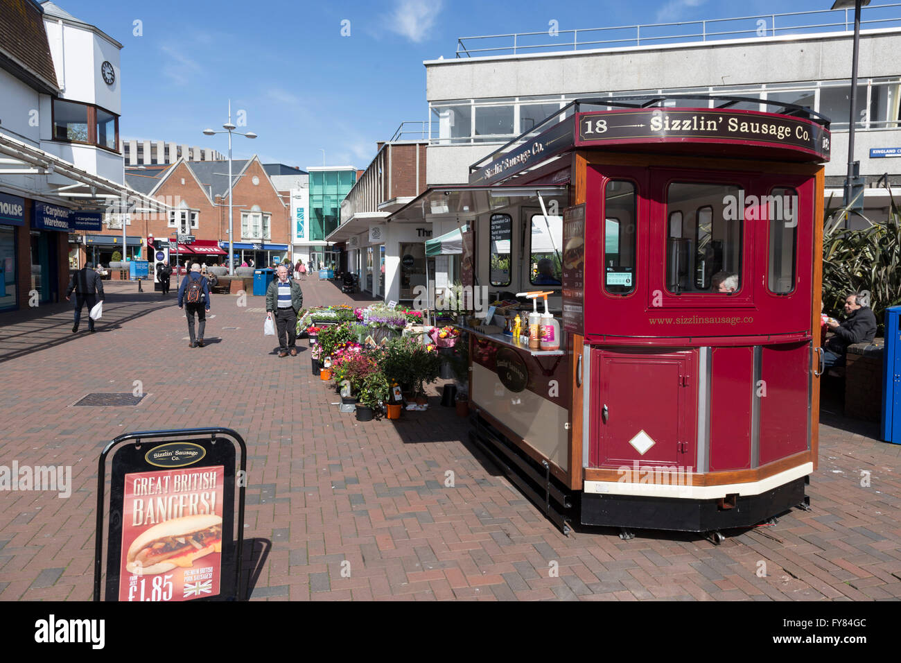 poole town centre dorset england uk gb Stock Photo - Alamy