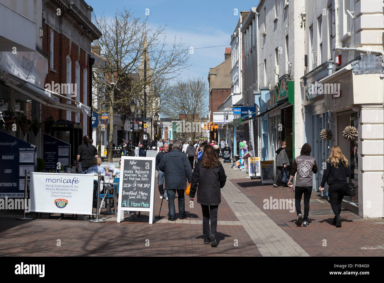 poole town centre dorset england uk gb Stock Photo - Alamy