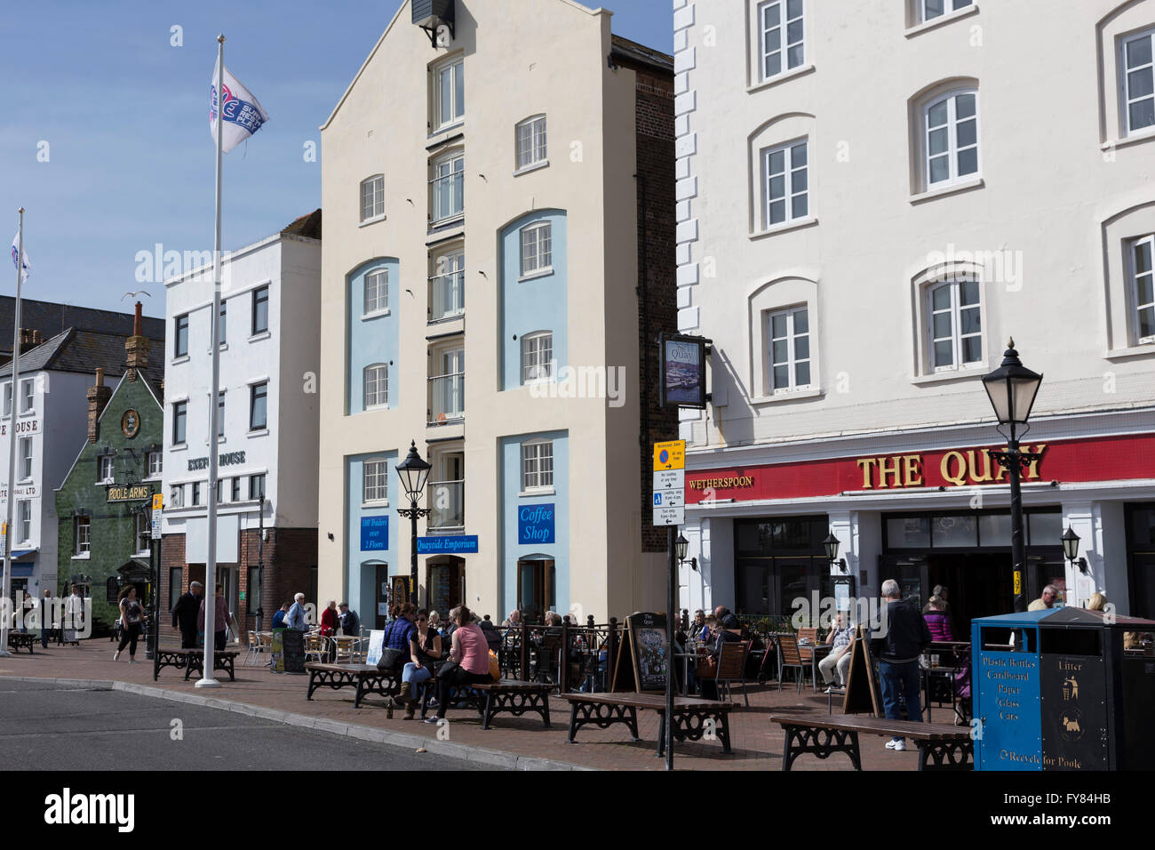poole town centre dorset england uk gb Stock Photo - Alamy