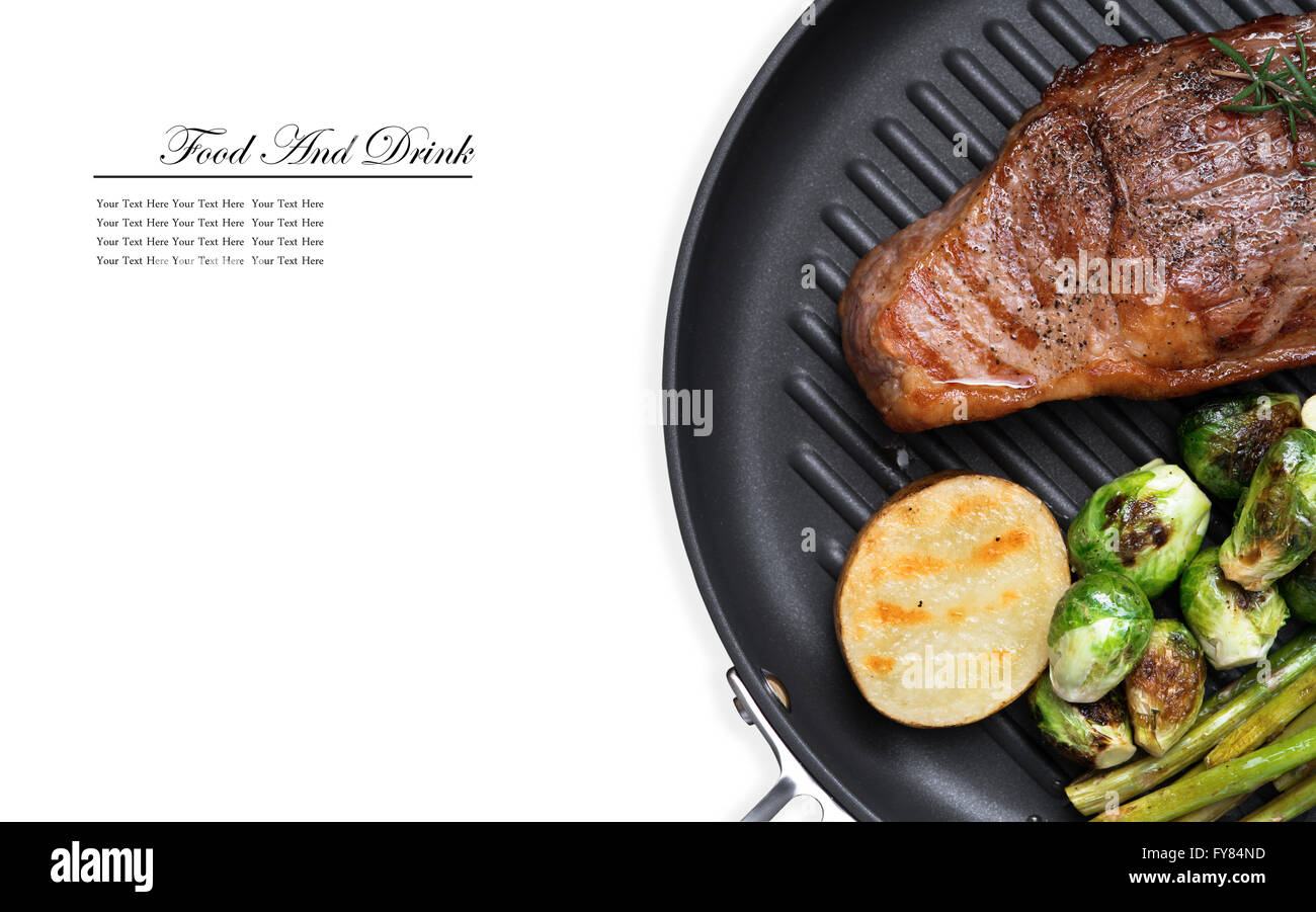 close up view on nice fresh steak on white background Stock Photo - Alamy