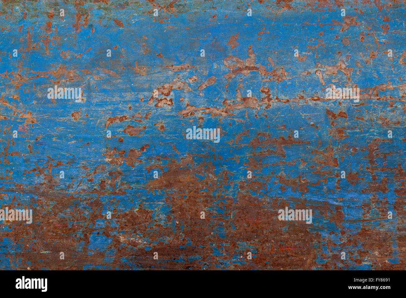 Blue grunge retro rusty metal texture background Stock Photo - Alamy