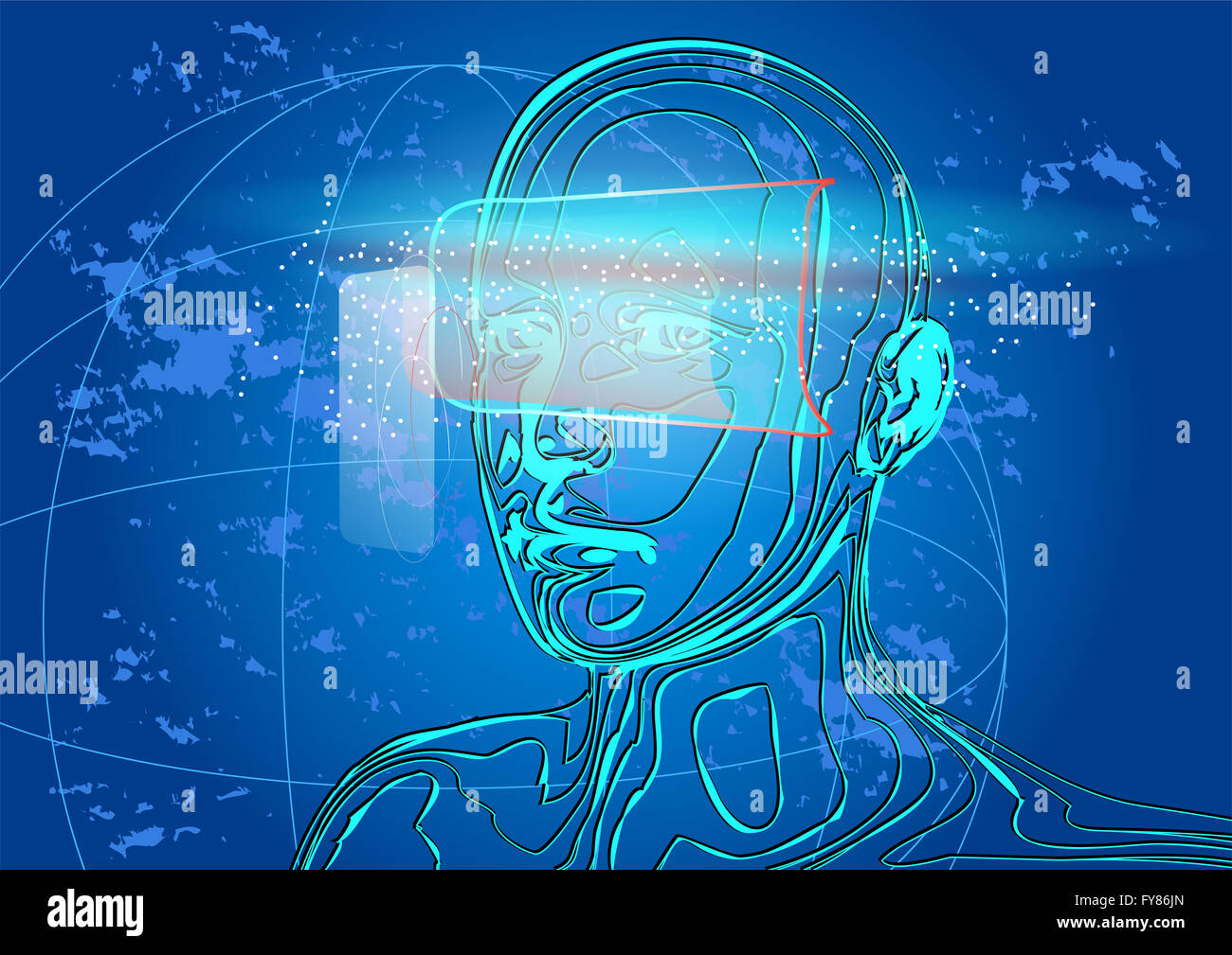 virtual reality user Stock Photo - Alamy