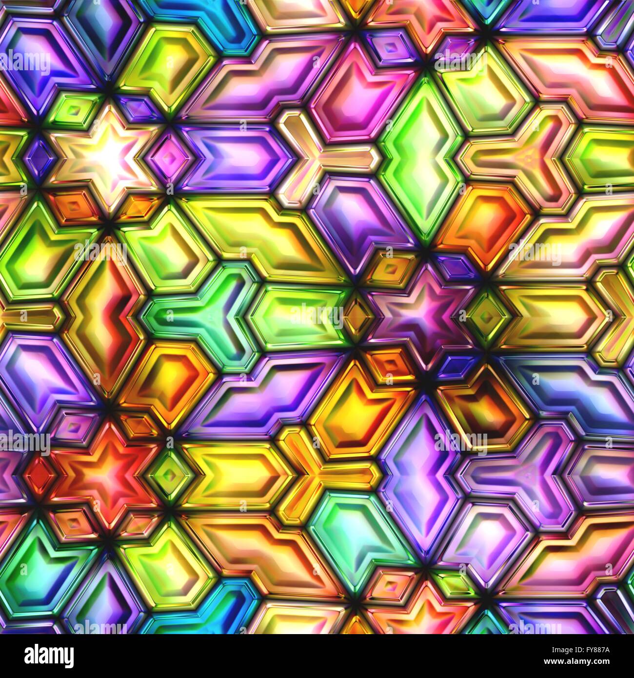 Seamless texture abstract shiny colorful background 3D illustration ...