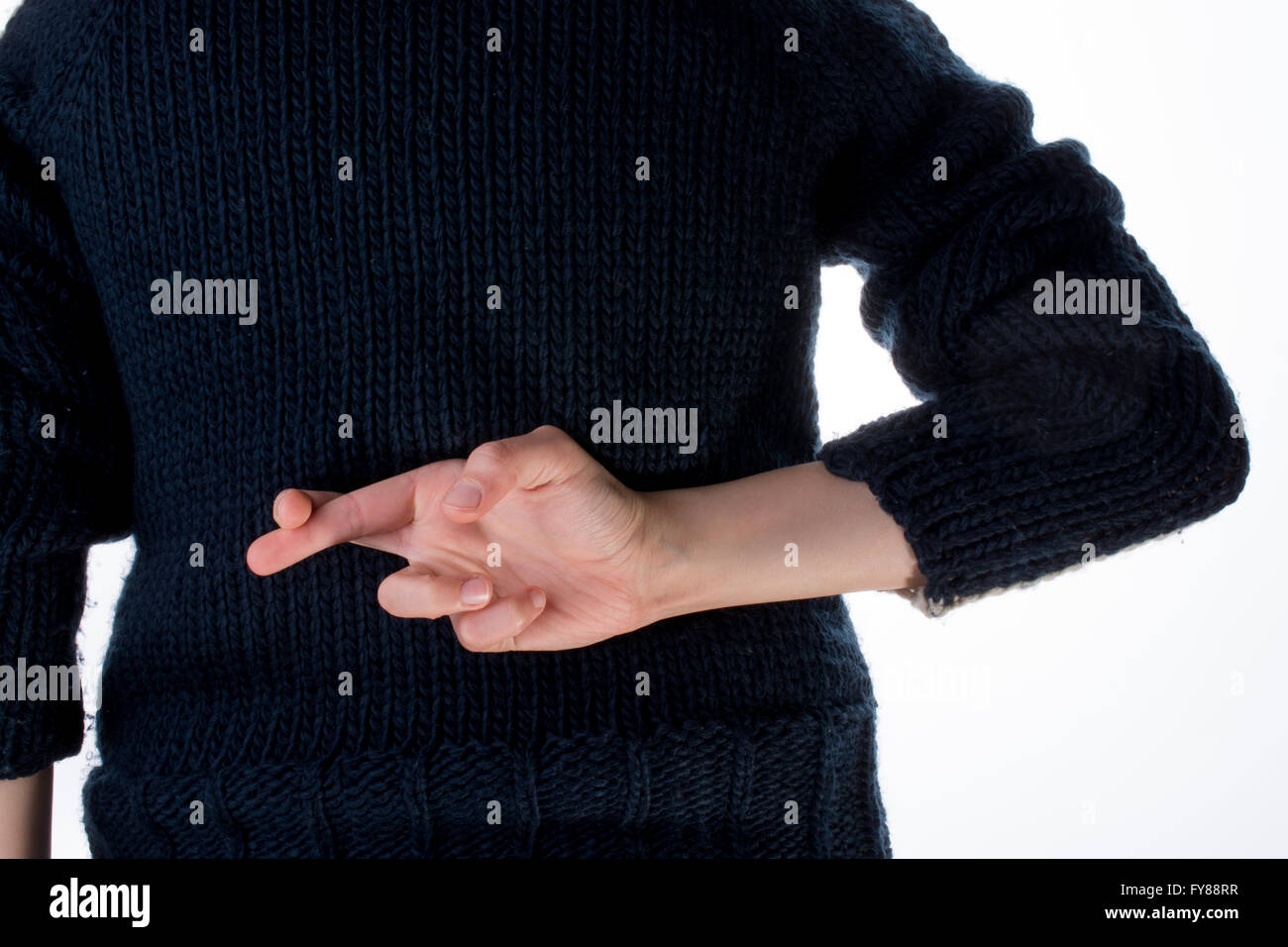 Hand making a gesture on a white background Stock Photo - Alamy