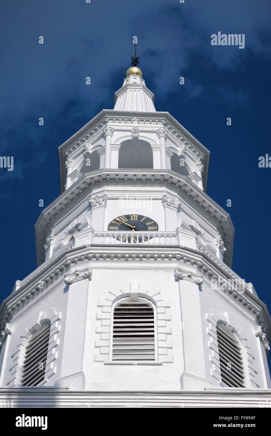 Spire clock tower hi-res stock photography and images - Alamy