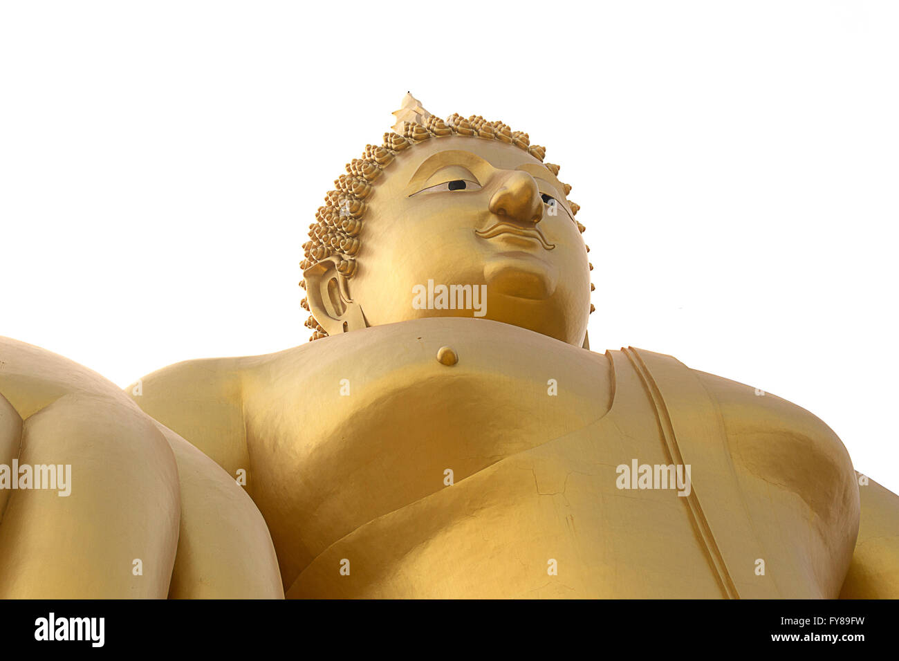 Buddha Statue, Isolated, white background Stock Photo - Alamy