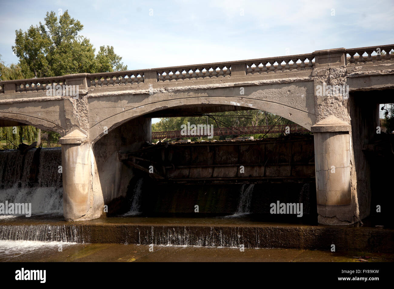 Hamilton Dam on the Flint River in Flint, Michigan Stock Photo - Alamy
