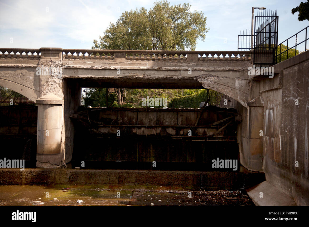 Hamilton Dam on the Flint River in Flint, Michigan Stock Photo - Alamy
