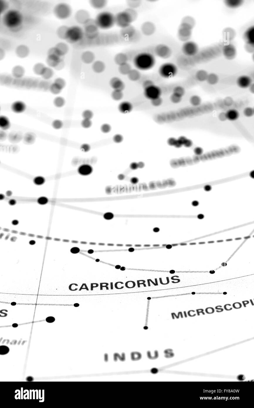 Capricorn star map zodiac hi-res stock photography and images - Alamy