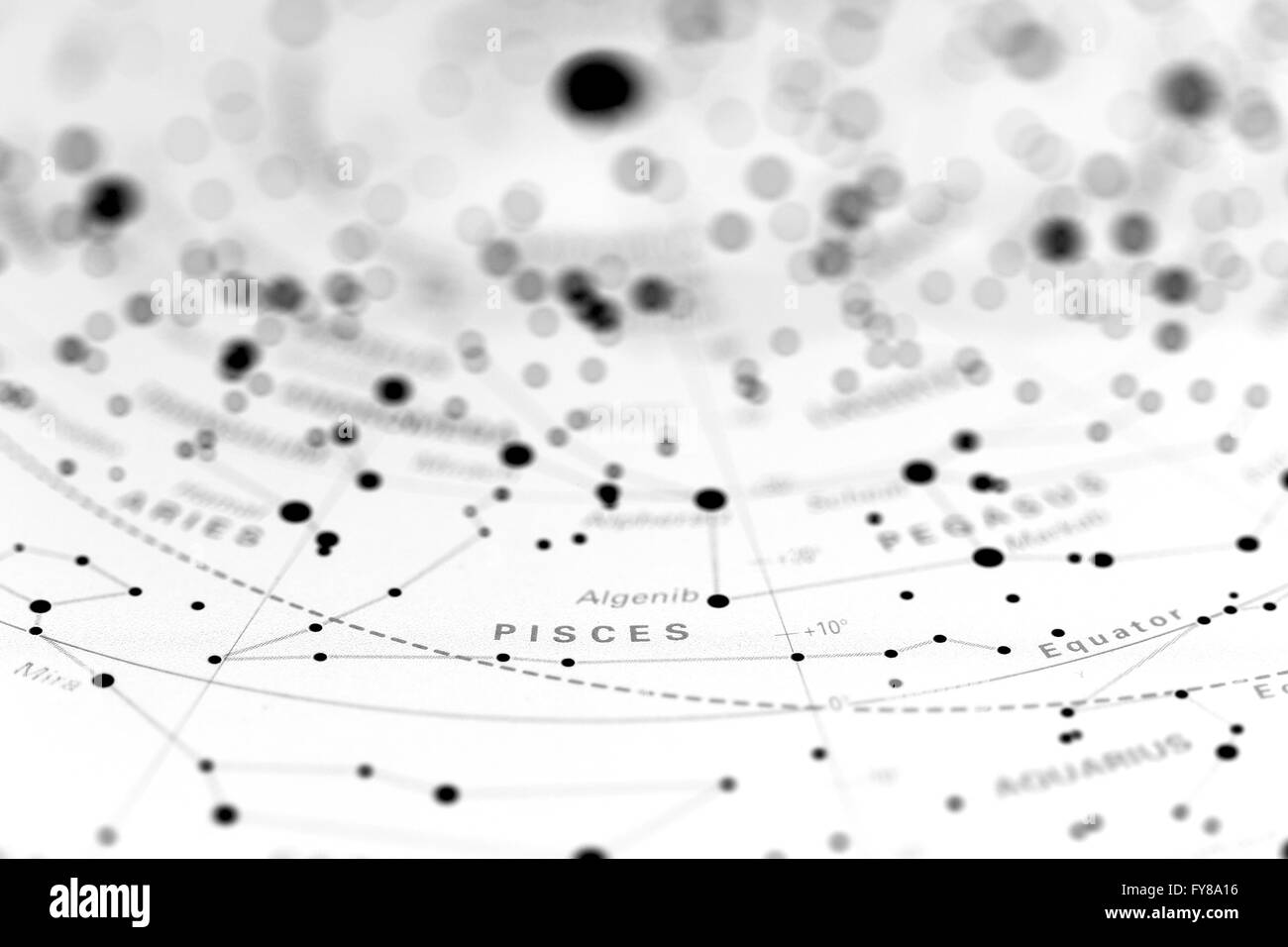 Pisces constellation map hi-res stock photography and images - Alamy
