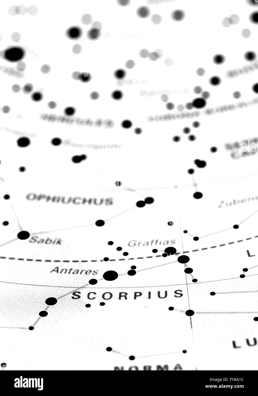 Scorpio star map zodiac hi-res stock photography and images - Alamy