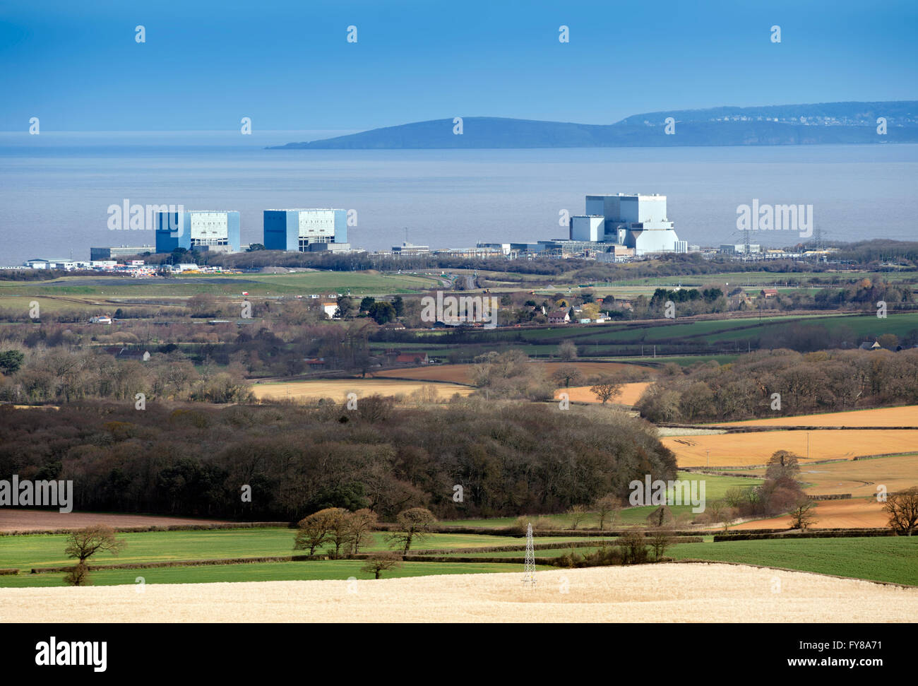 The site of EDF Energy's Hinkley Point C nuclear power station, with ...