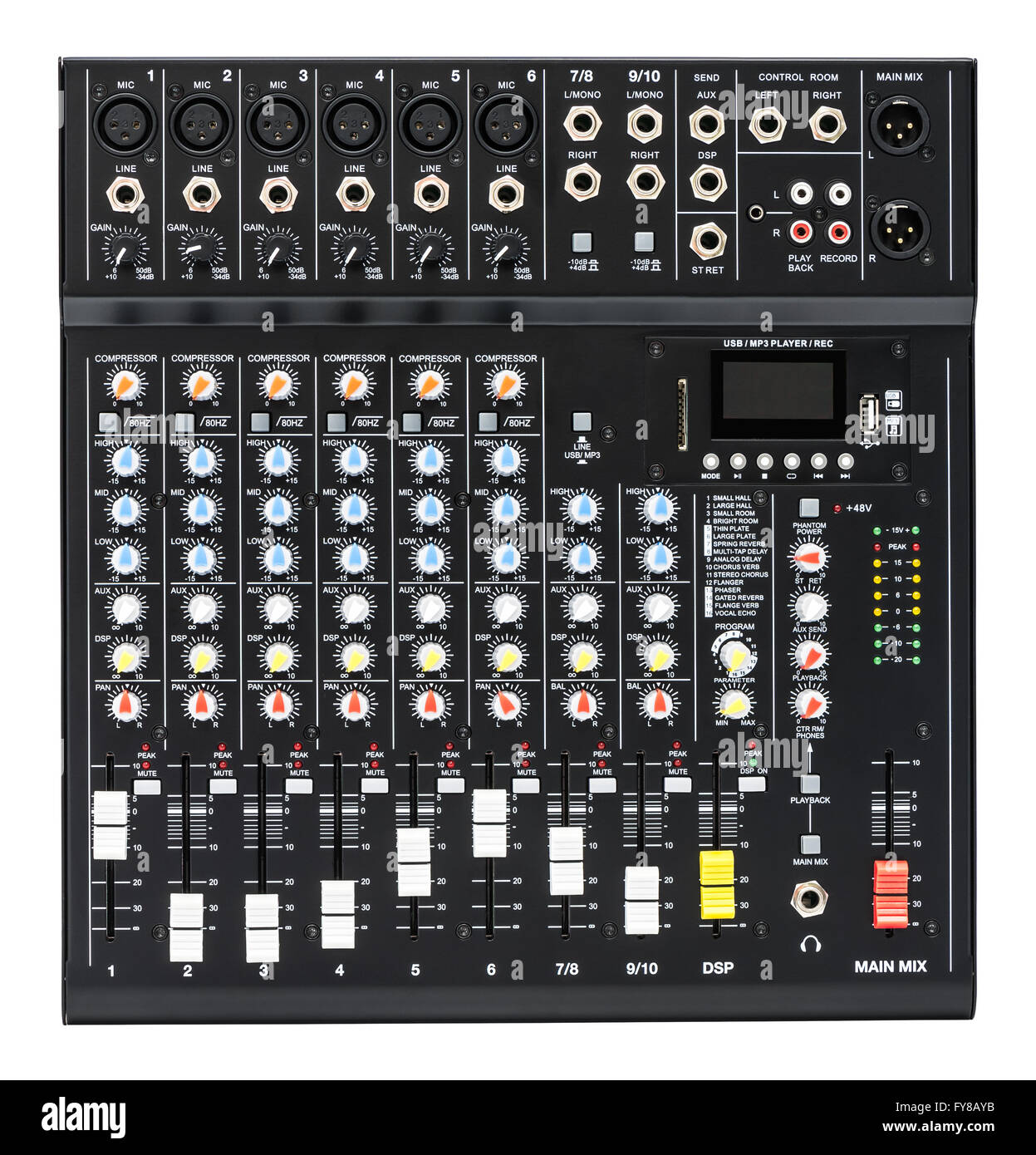 Digital Sound Mixing Console Live Cut Out Stock Images & Pictures - Alamy