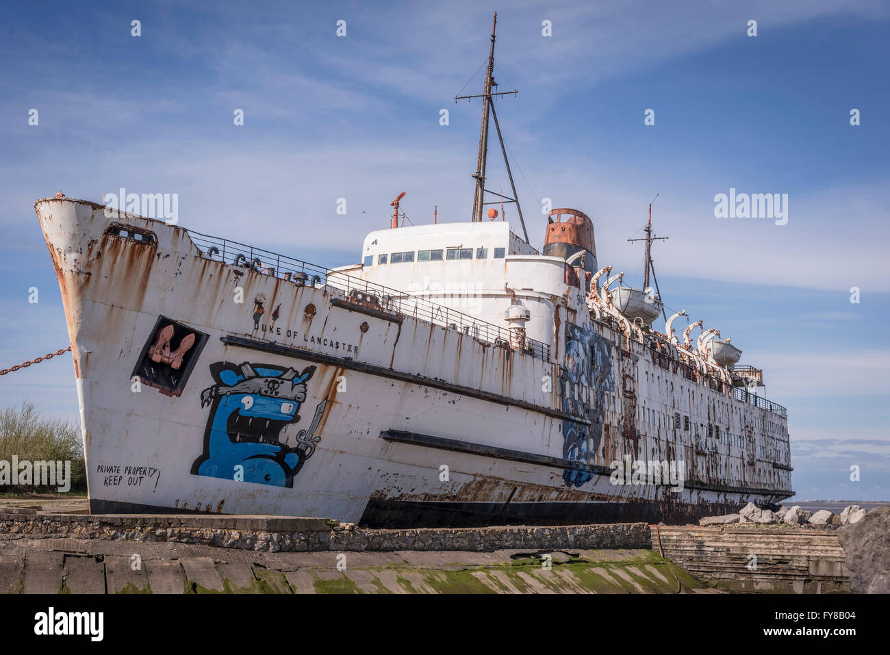 The TSS Duke of Lancaster is a railway steamer passenger ship that ...