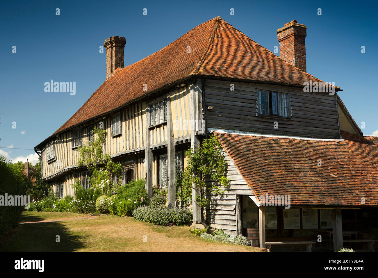 UK, Kent, Smallhythe, Smallhythe Place, historic C16th century timber ...