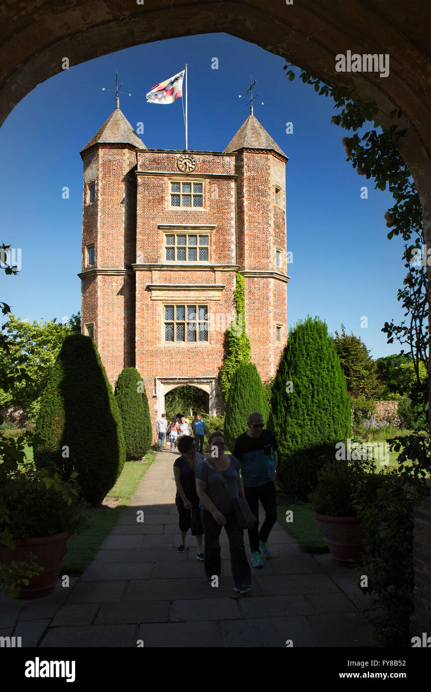 UK, Kent, Sissinghurst Castle, Elizabethan Tower, built in 1530s by Sir ...