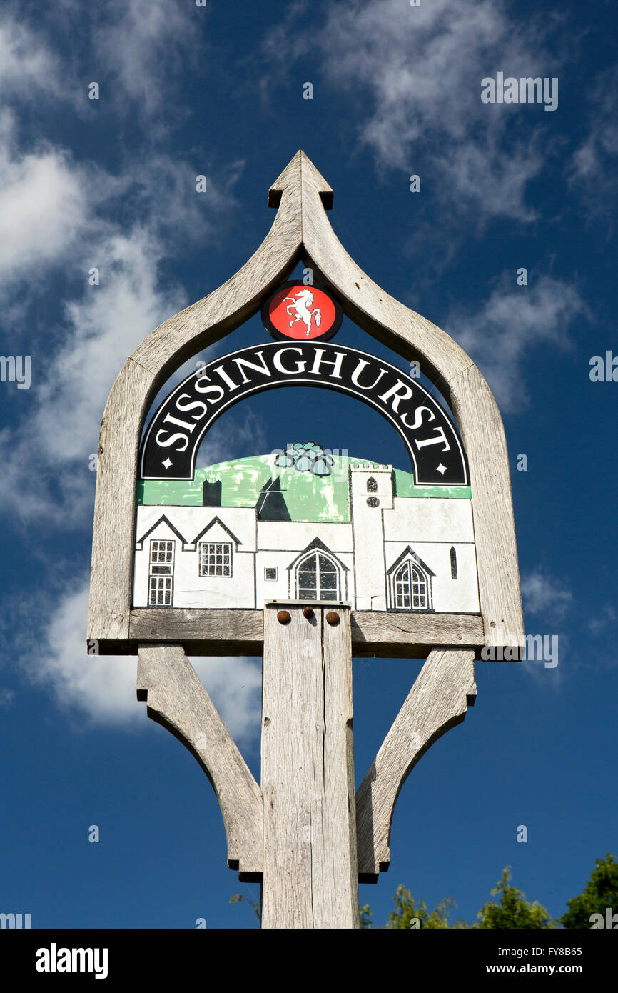 Kent village sign signs hi-res stock photography and images - Alamy