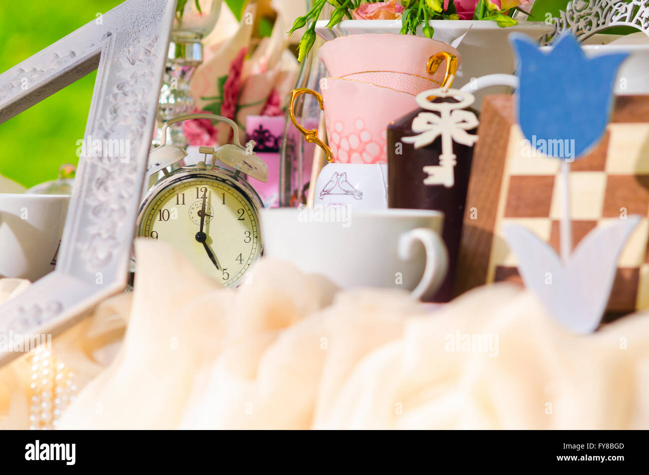 tea party in park Stock Photo - Alamy