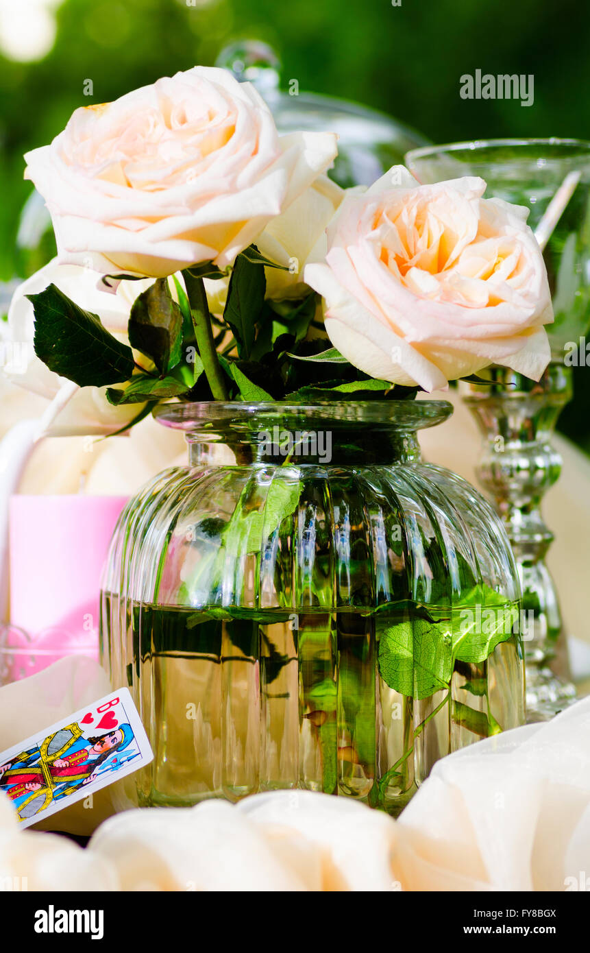 roses in jar Stock Photo - Alamy