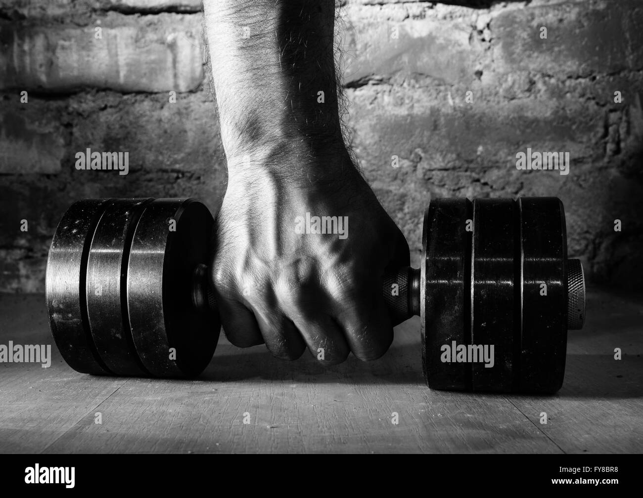Barbell Black and White Stock Photos & Images - Alamy
