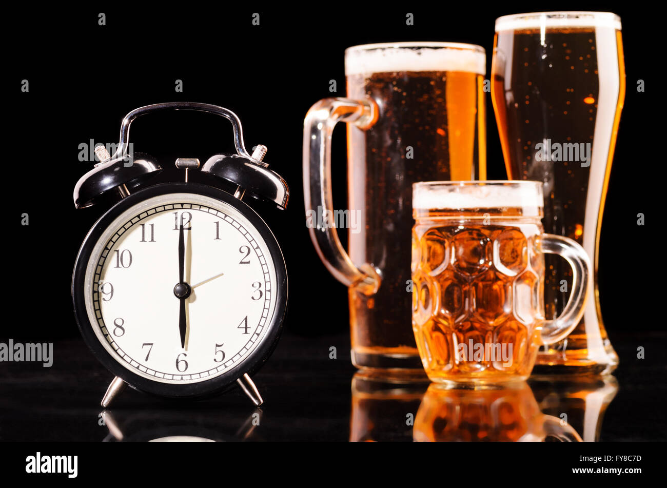 time to drink beer Stock Photo - Alamy