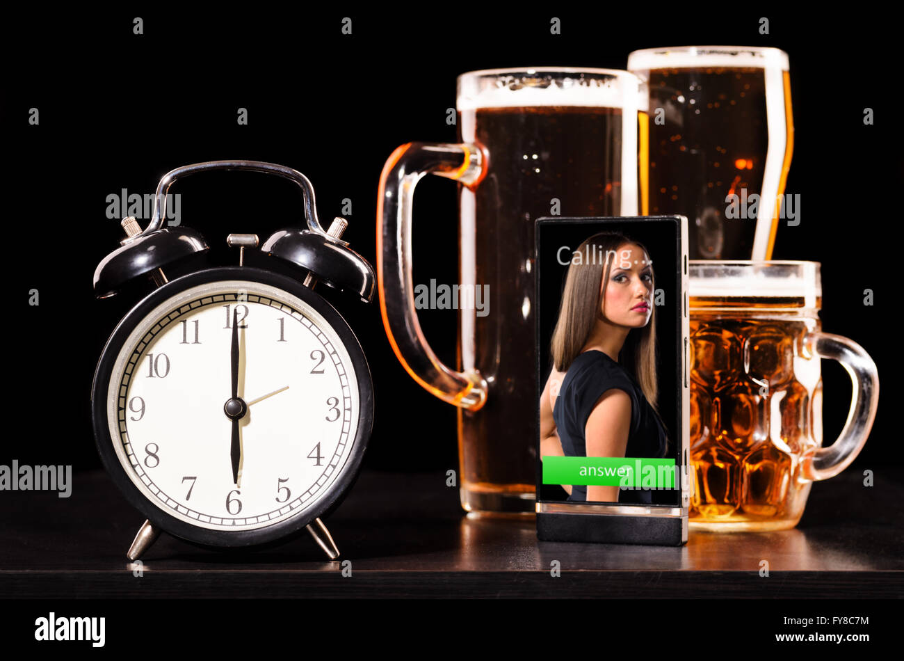 time to drink beer Stock Photo - Alamy