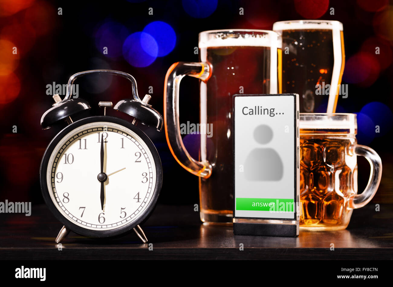 time to drink beer Stock Photo - Alamy