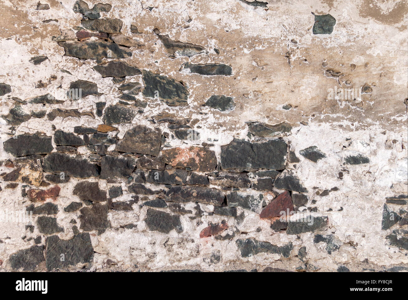 Old wall with crumbled plaster Stock Photo - Alamy