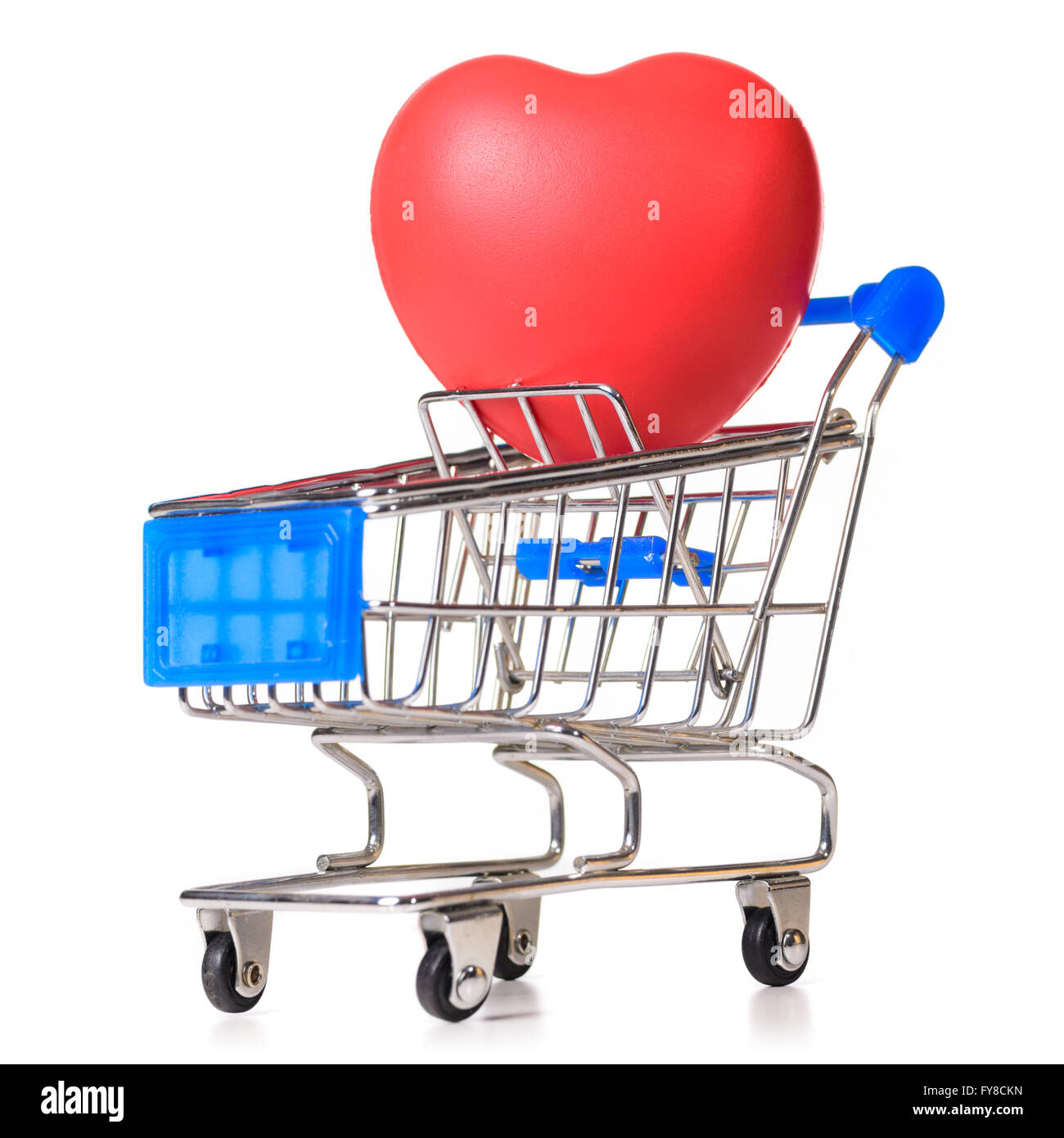 shopping cart with heart Stock Photo - Alamy