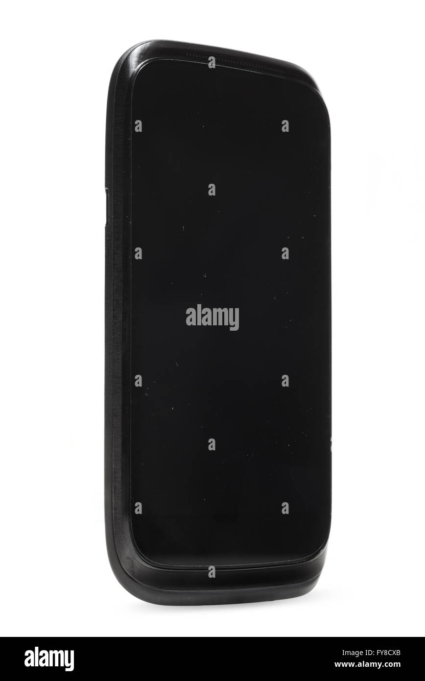 smartphone isolated on white background Stock Photo - Alamy