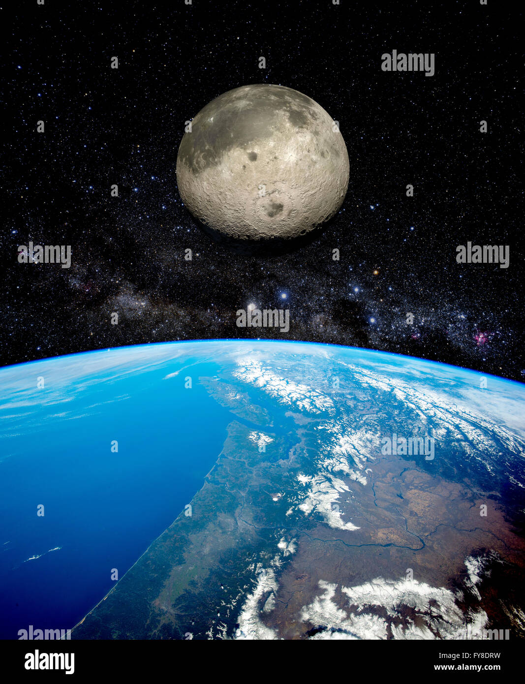 Actual View Of Earth From Moon