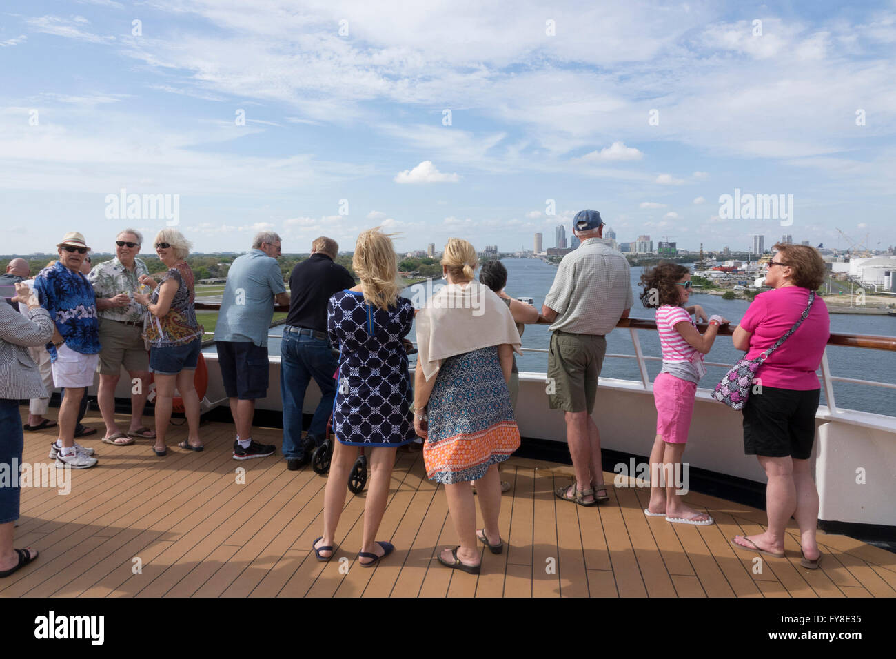 Passengers Onboard Holland America MS Veendam Cruise Ship Relaxing As ...
