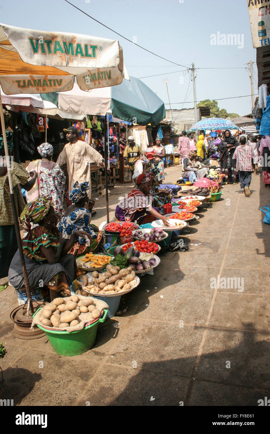 Banjul everyday life, Gambia, Africa Stock Photo - Alamy