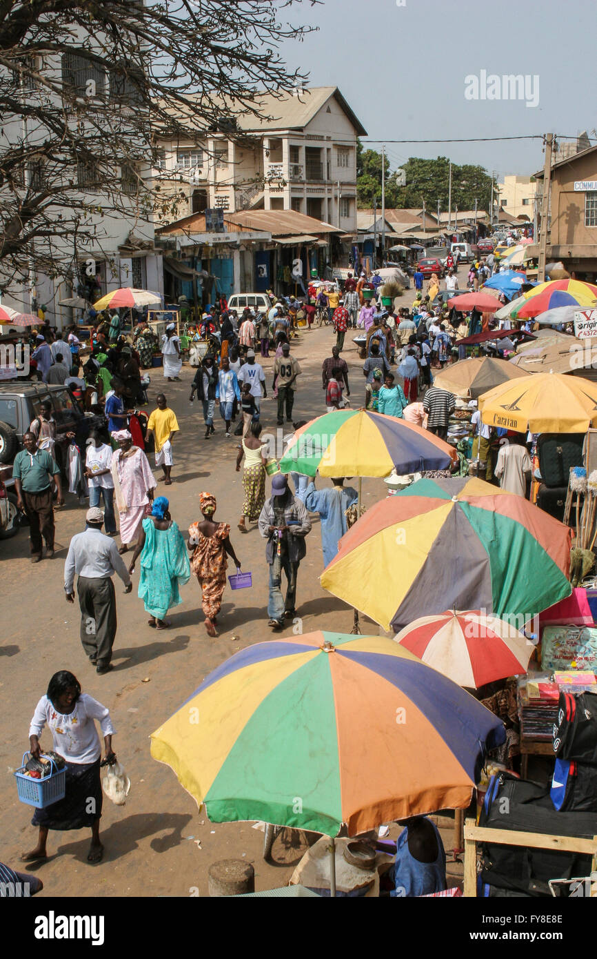 Banjul everyday life, Gambia, Africa Stock Photo - Alamy