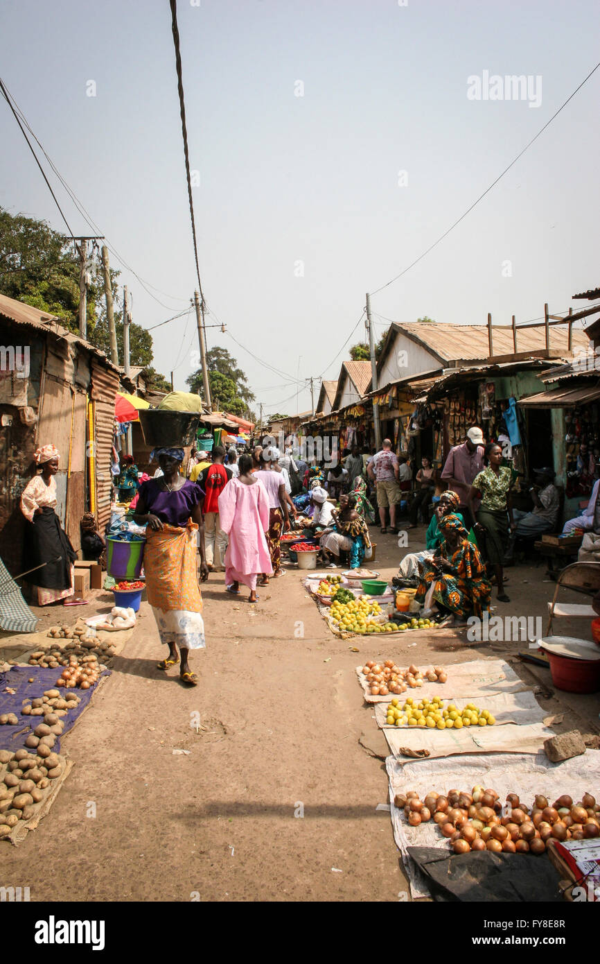 Banjul everyday life, Gambia, Africa Stock Photo - Alamy