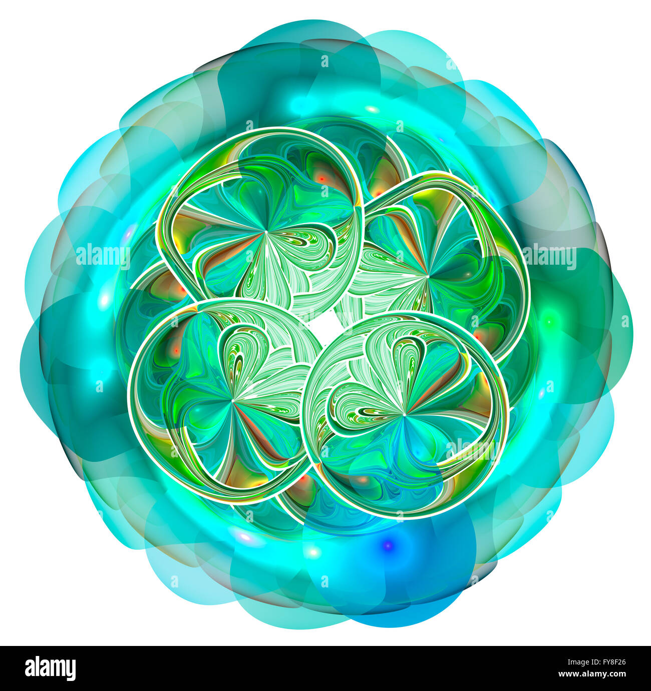 Mandala fractal Cut Out Stock Images & Pictures - Alamy