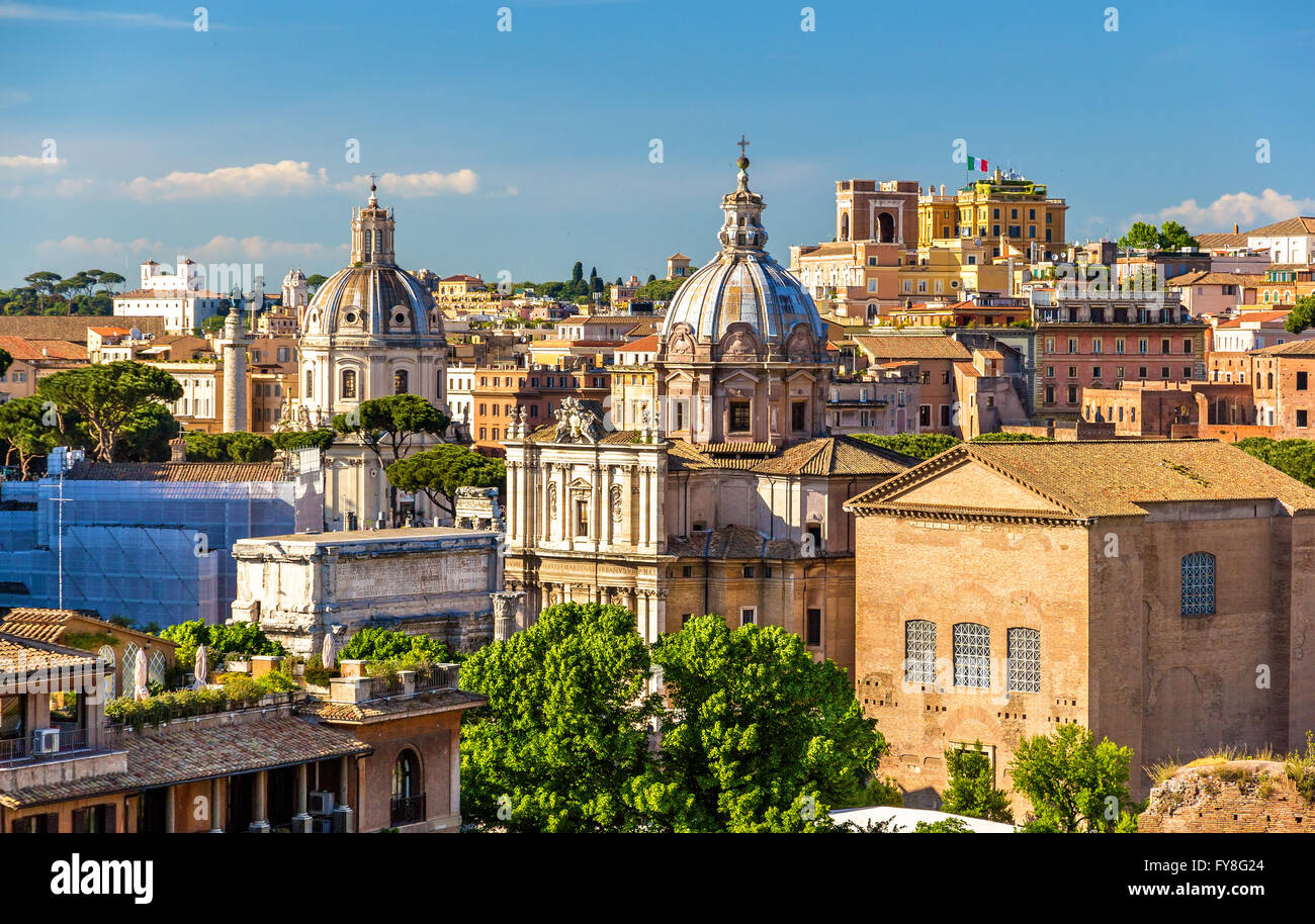 Santi Luca e Martina, a catholic church at the Roman Forum Stock Photo ...