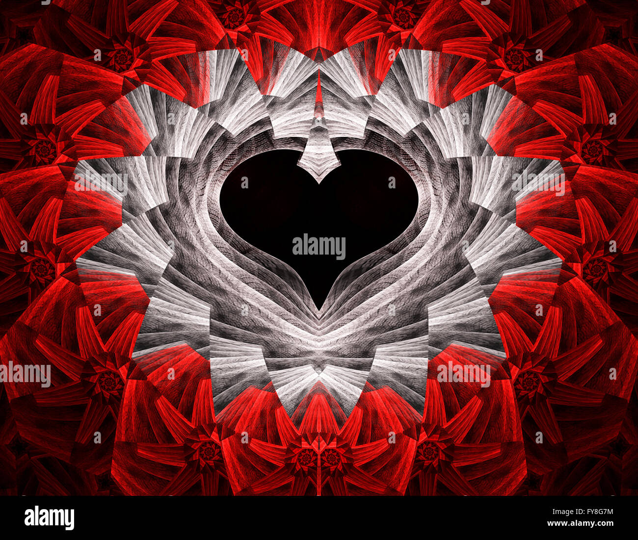 Fractal heart 3d abstract hi-res stock photography and images - Alamy