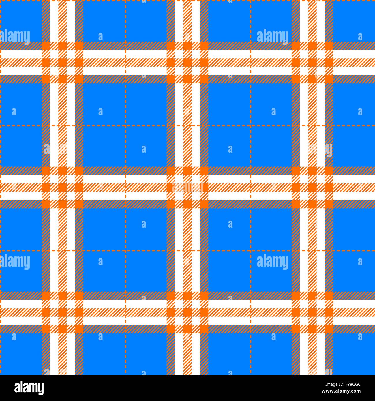 fabric texture in a square pattern seamless blue and orange vector ...