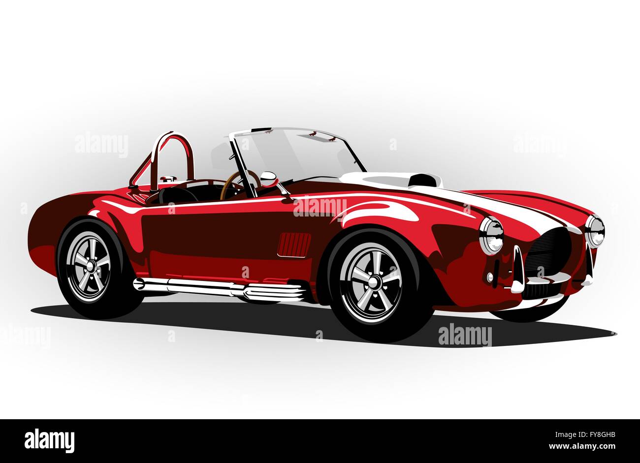 Cobra car Stock Vector Images - Alamy