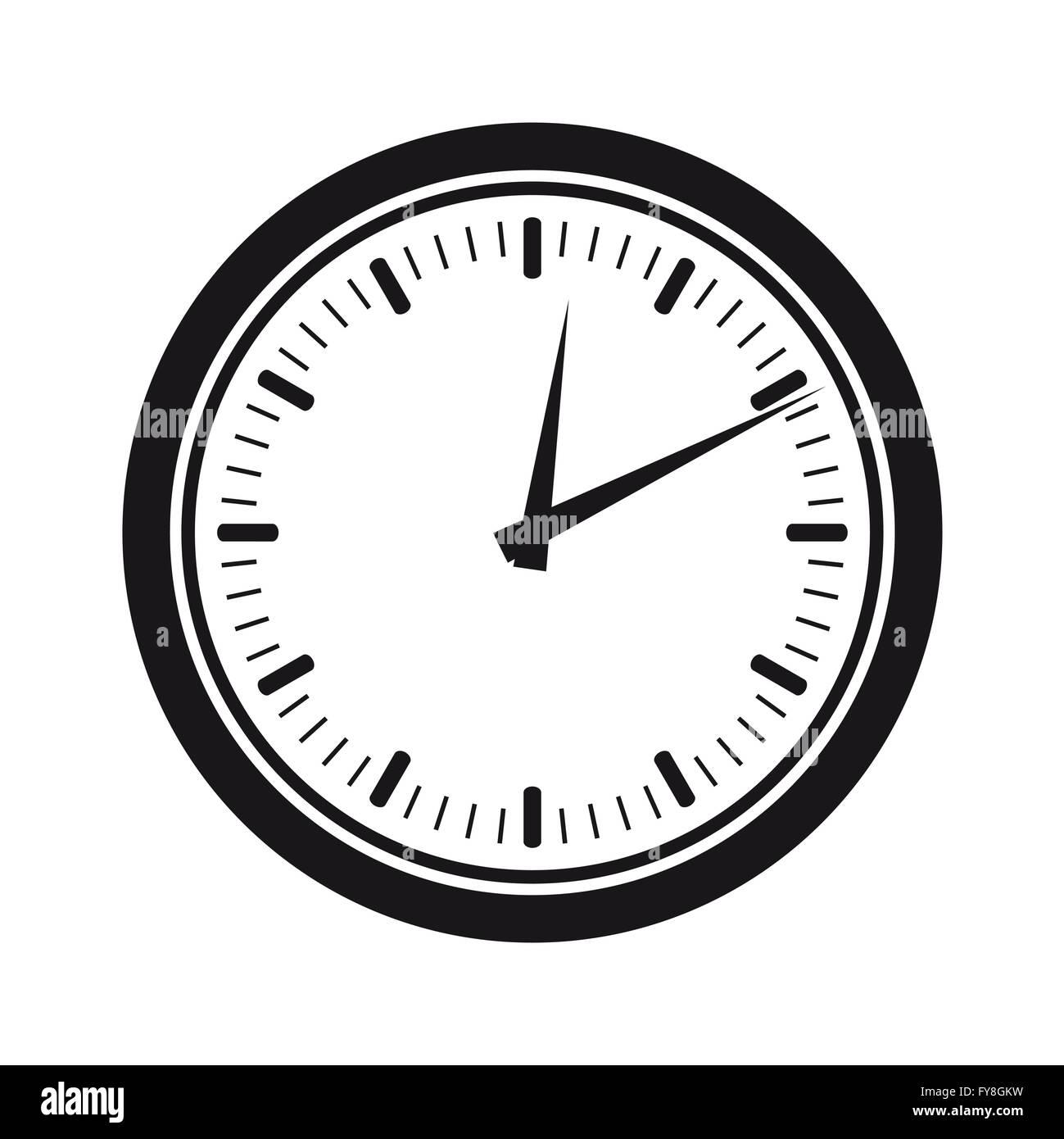clock silhouette vector illustration Stock Vector Image & Art - Alamy