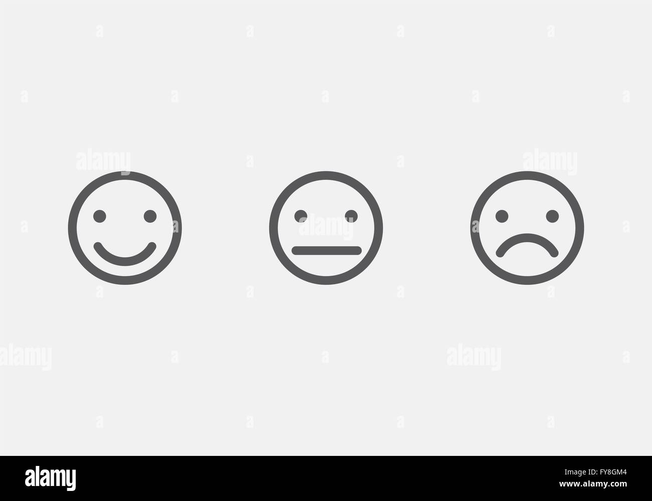 Different smiley faces icons vector illustration Stock Vector Image ...
