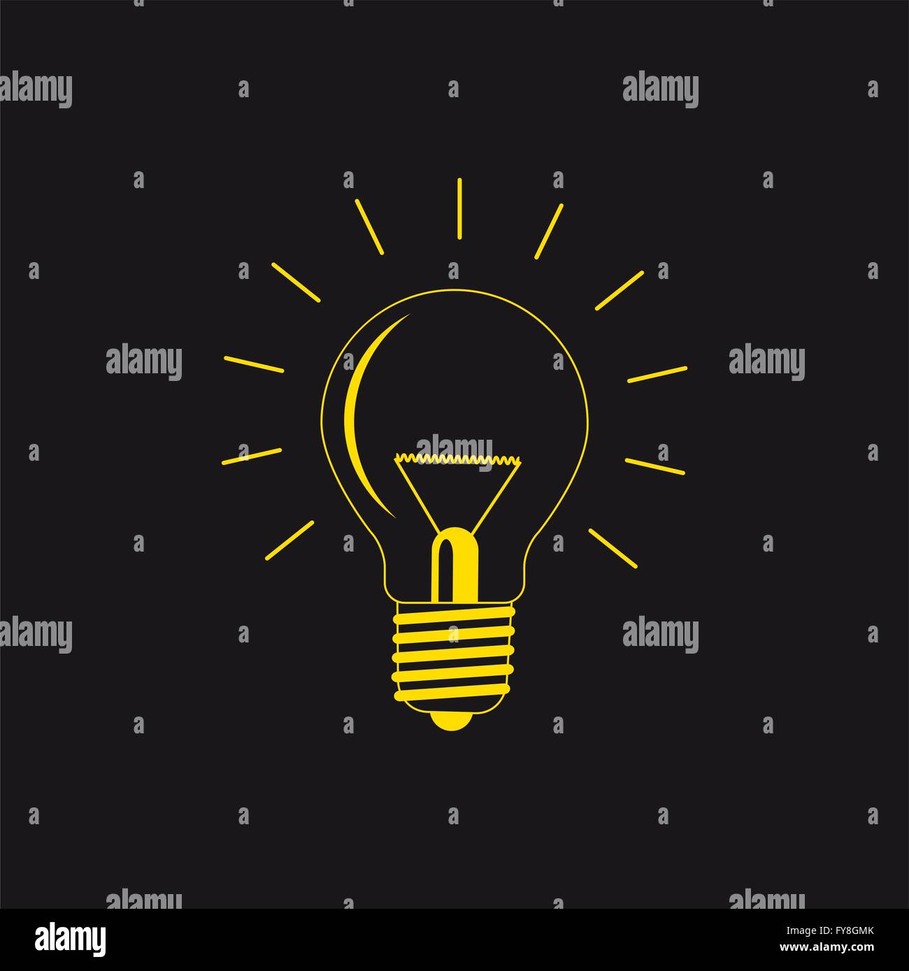 light bulb vector illustration Stock Vector Image & Art - Alamy