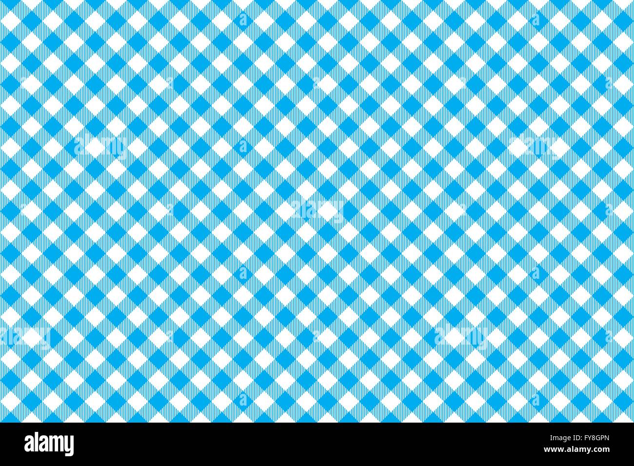 Blue tablecloth diagonal background seamless pattern. Vector ...