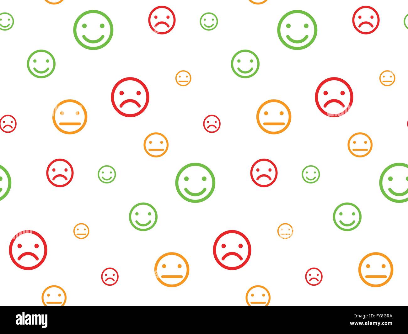 Color smiley faces seamless pattern vector illustration Stock Vector ...