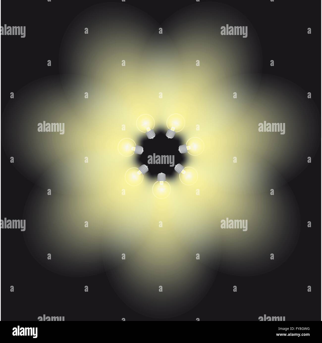 lamp light vector illustration Stock Vector Image & Art - Alamy