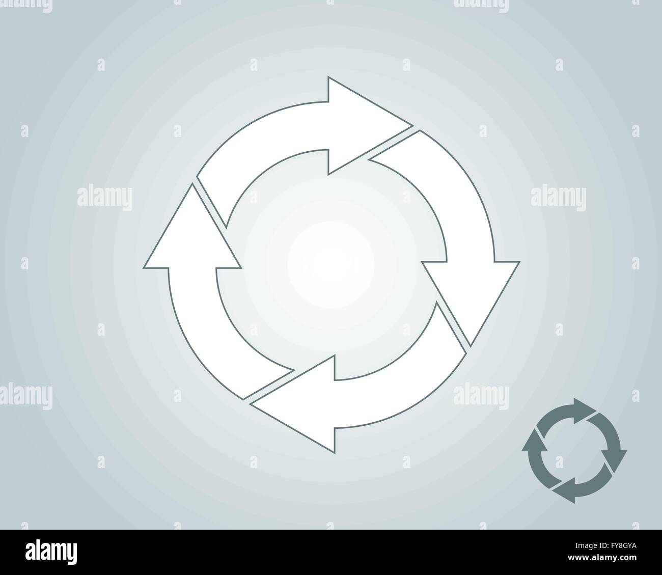 arrows endless cycle vector illustration Stock Vector Image & Art - Alamy