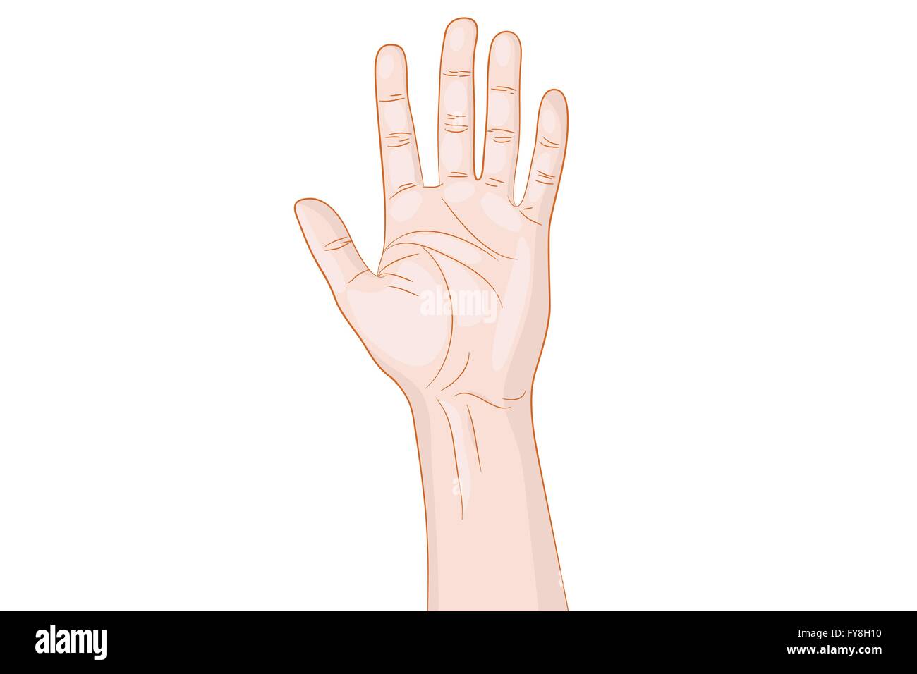 Greeting Hand Gesture vector illustration Stock Vector Image & Art - Alamy
