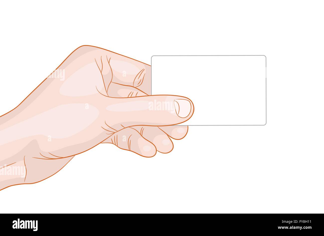Showing hand cards Stock Vector Images - Alamy