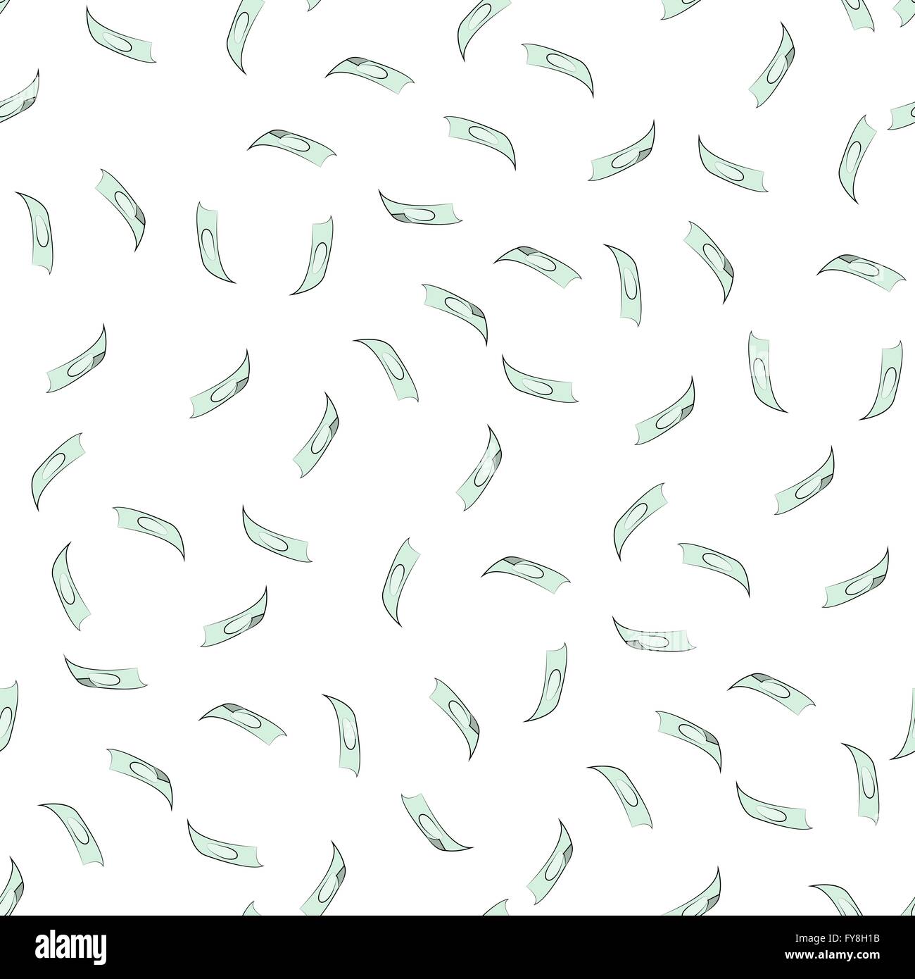 fly money background seamless pattern vector illustration Stock Vector ...